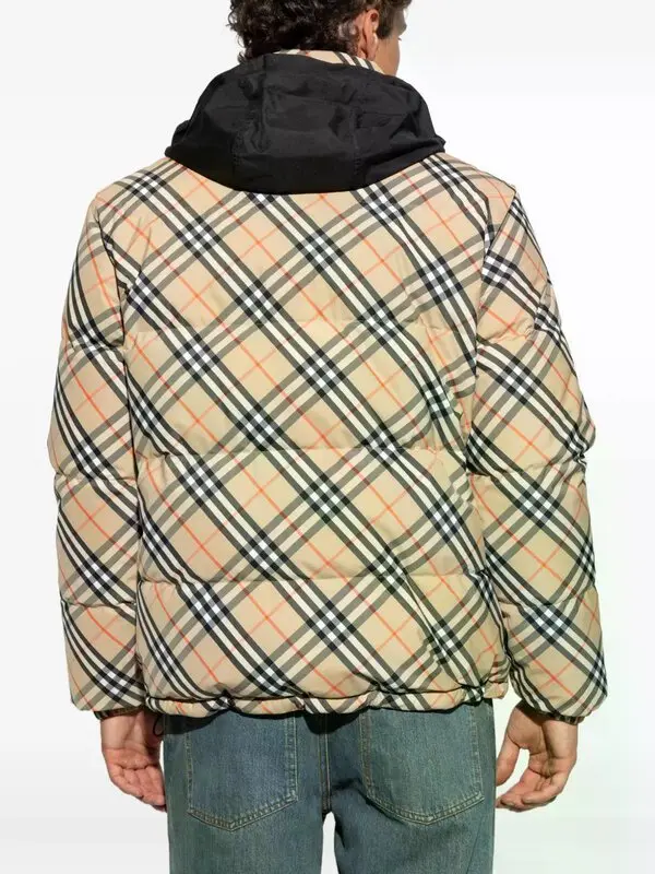 Burberry Check Pattern Reversible Jacket - Neutrals