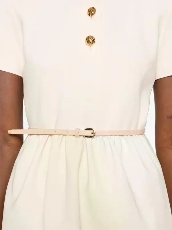 Max Mara Belted Button-front Mini Dress