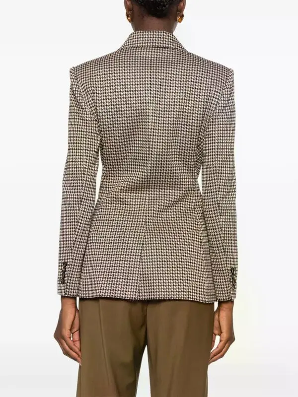 Max Mara Houndstooth Double-breasted Jacket
