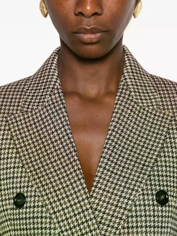 Max Mara Houndstooth Double-breasted Jacket