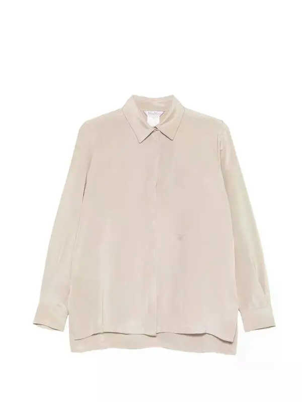Max Mara Geranio Silk Shirt - Neutrals