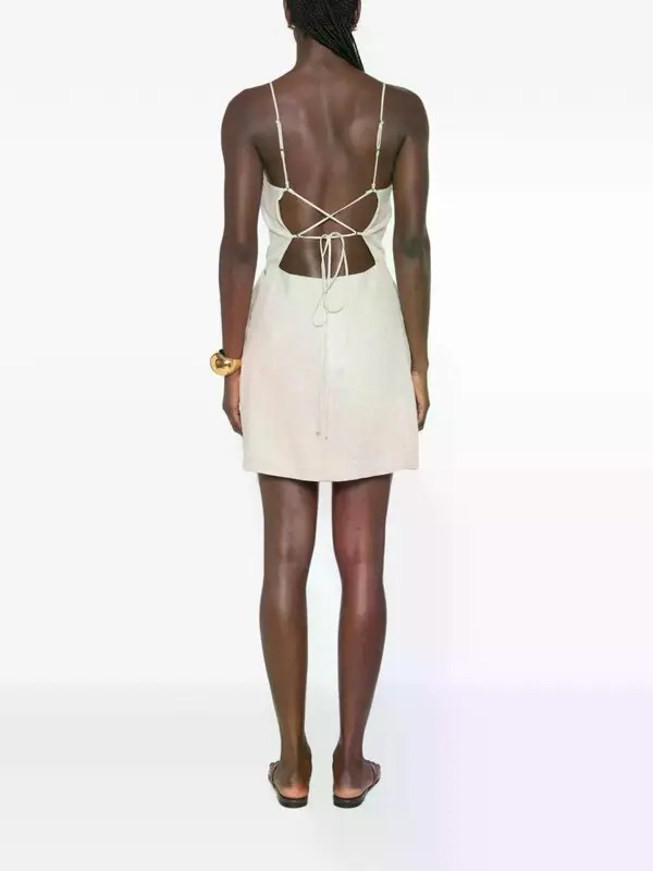 Enza Costa Square Neck Mini Dress
