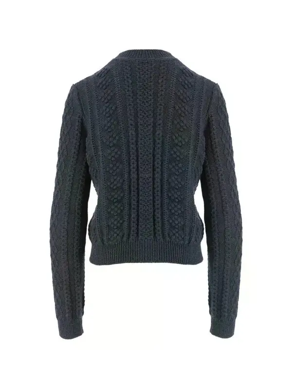 JIL SANDER Geometric Pattern Crew-neck Sweater