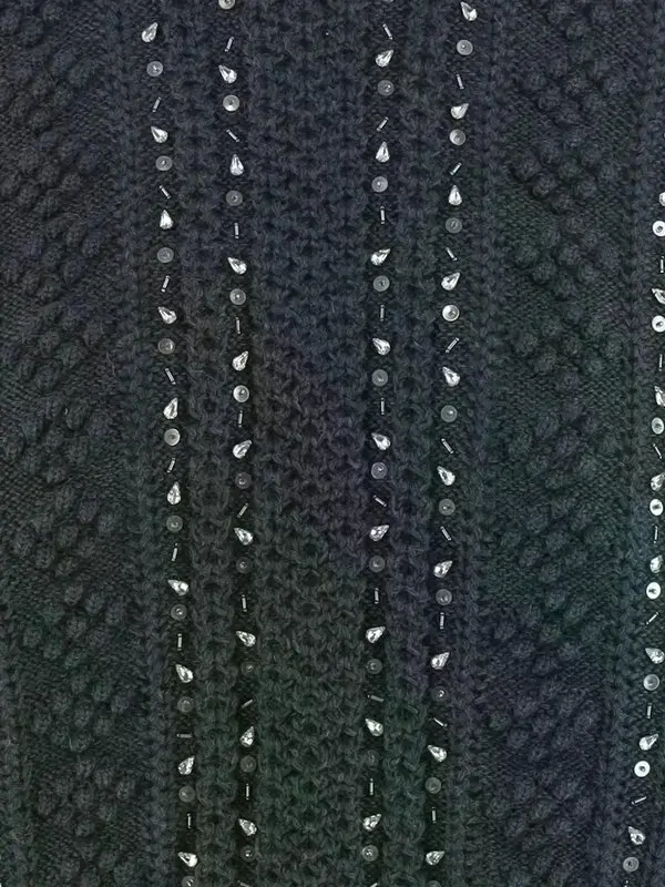 JIL SANDER Geometric Pattern Crew-neck Sweater