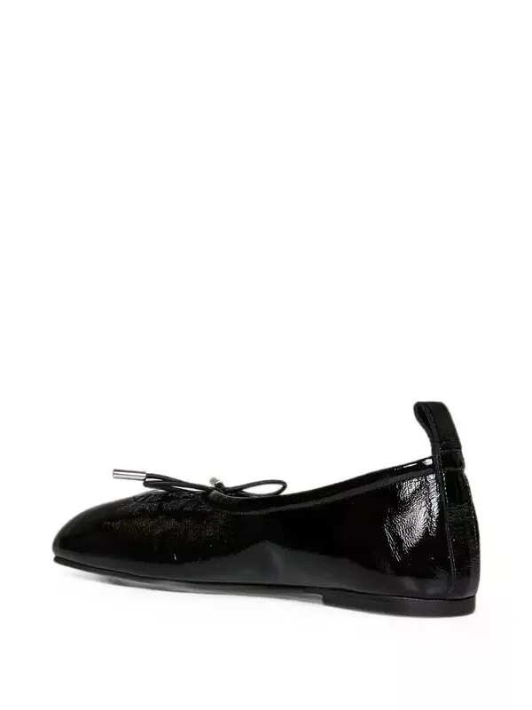 ALOHAS Patent Leather Ballet Flats - Black