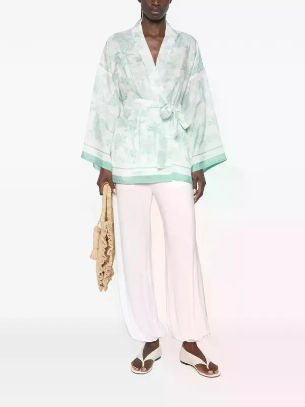 MC2 SAINT BARTH Carly" Jungle Print Kimono