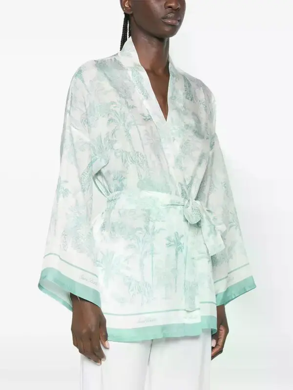 MC2 SAINT BARTH Carly" Jungle Print Kimono