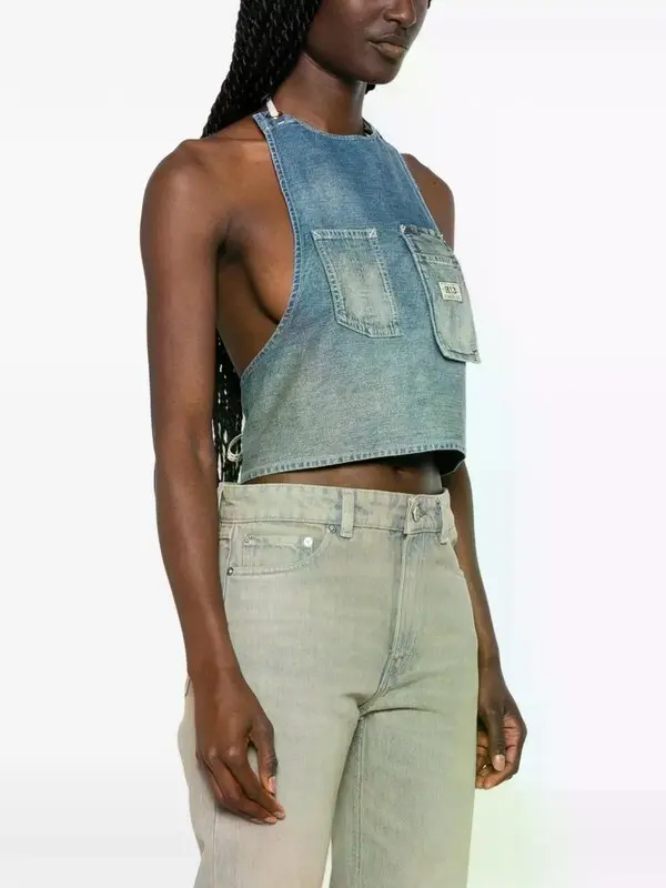 R13 Halterneck Backless Top