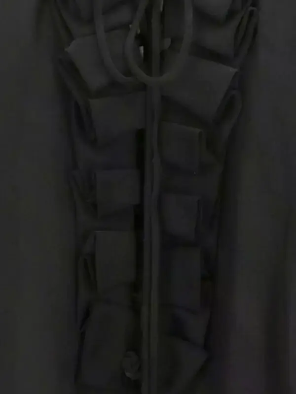 TOM FORD Ruffle-trimmed Lace-up Blouse