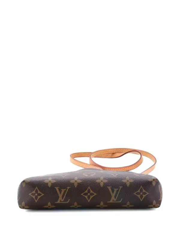 LOUIS VUITTON Pallas Monogram Canvas And Leather Clutch Bag - Blue