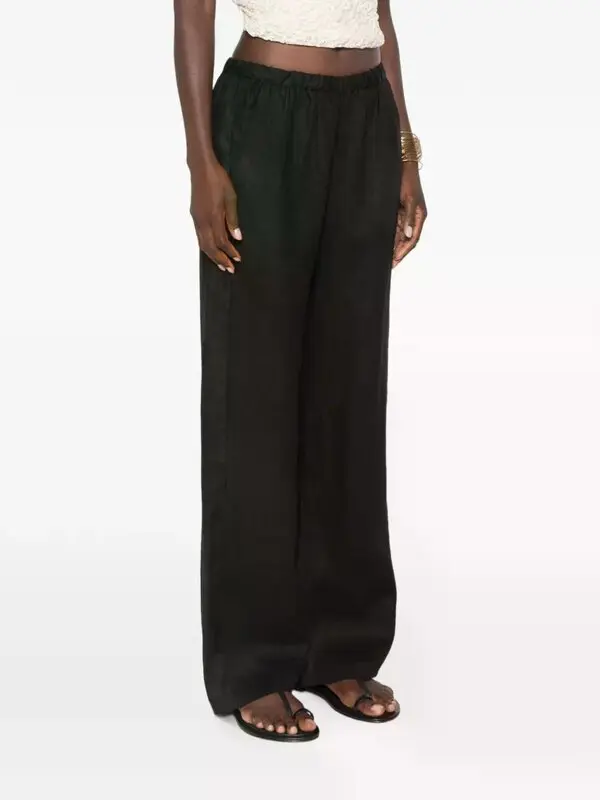 Enza Costa Elasticated Waist Wide-leg Trousers