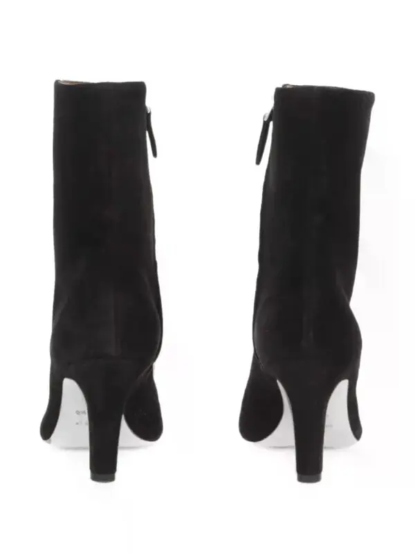 Paris Texas Belle Suede Ankle Boots - Black