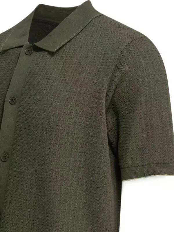 Nn07 Nalo Textured-knit Button-up Shirt