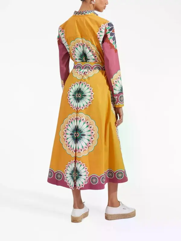 La DoubleJ Sundowner Floral-print Shirt Dress