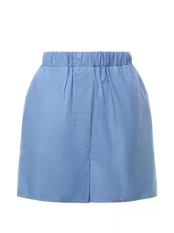 THE FRANKIE SHOP Lui Logo-embroidered Elasticated-waist Shorts