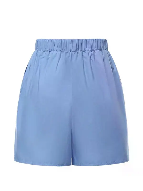 THE FRANKIE SHOP Lui Logo-embroidered Elasticated-waist Shorts