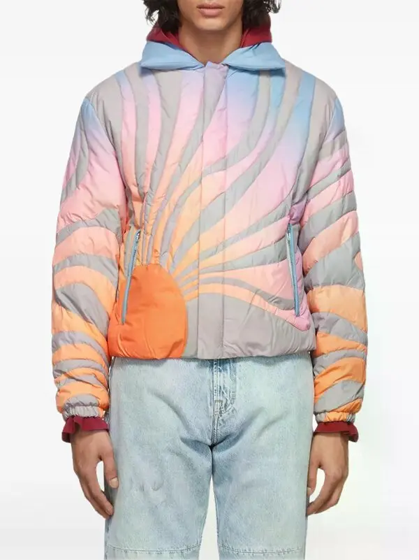 ERL Sun Quilted Bomber Jacket - Grey