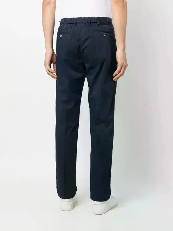 Kiton Off-centre Button Straight-leg Trousers