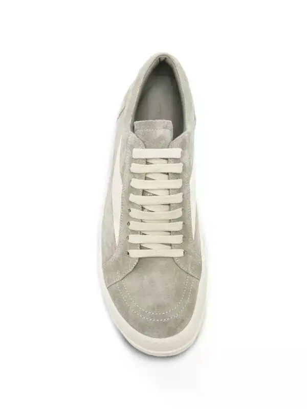 Rick Owens Suede Panelled Sneakers - Grey