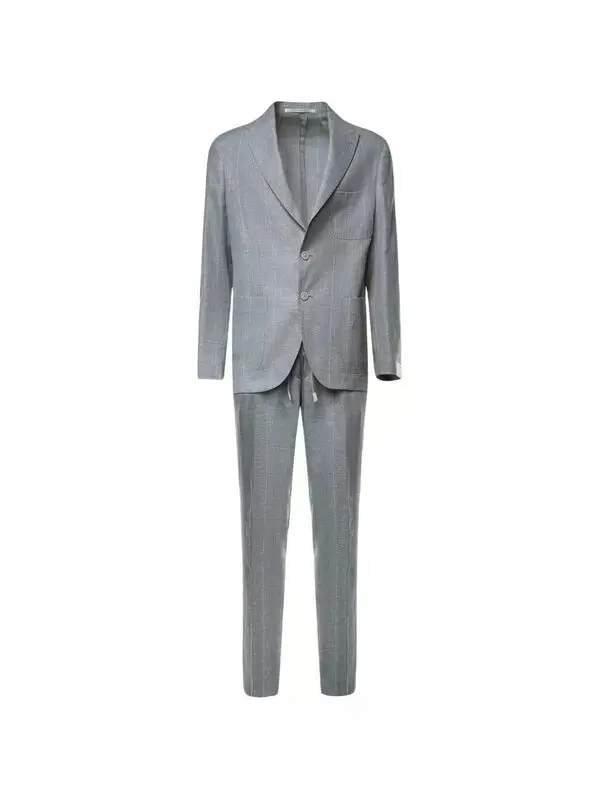 Eleventy Check-pattern Single-breasted Suit
