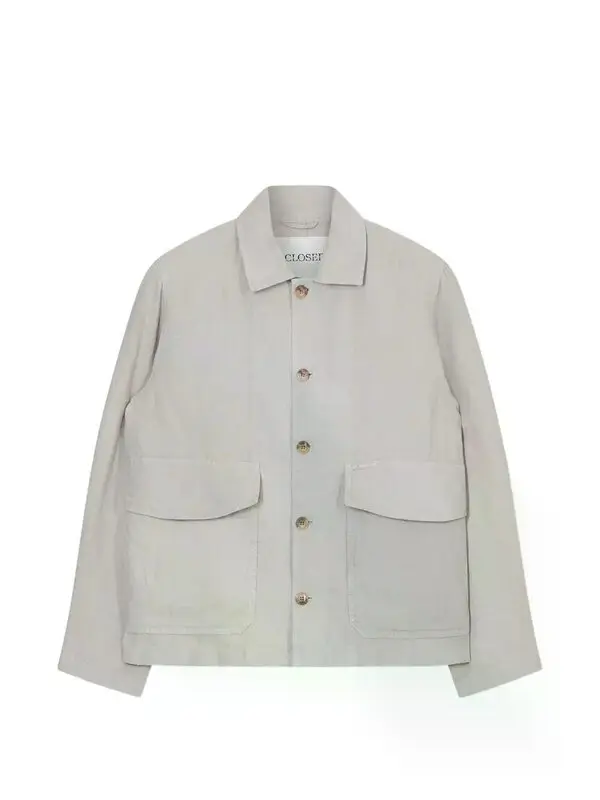 Closed Button-fastening Flap-pocket Jacket