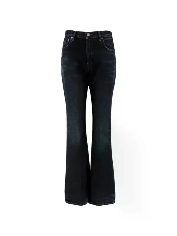 HAIKURE Button-up Flared Jeans - Blue