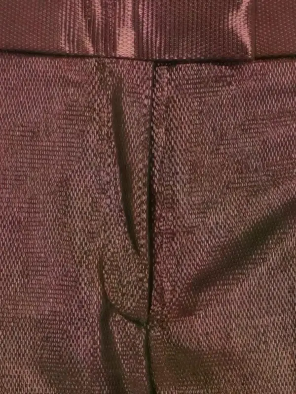 TOM FORD Chocolate Metallic Effect Tailored Trousers