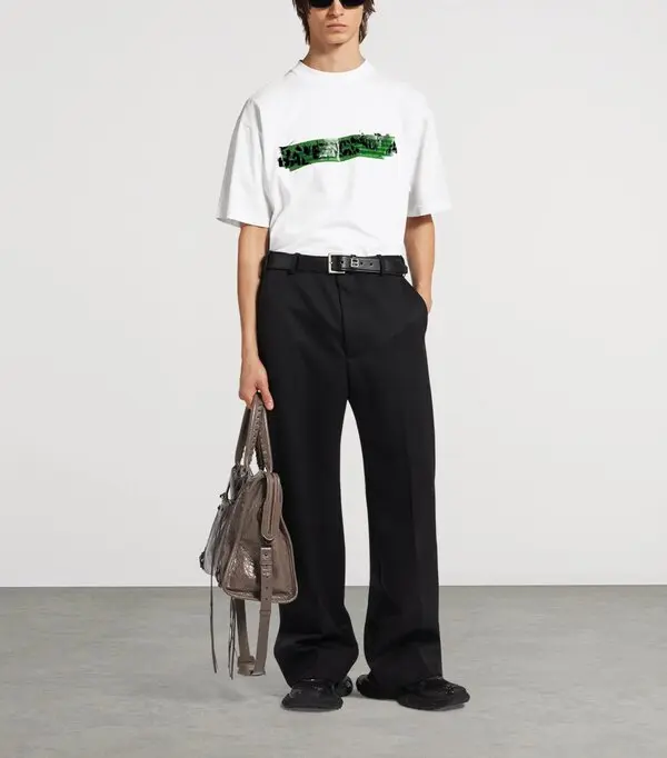Balenciaga Cotton Messy Spray T-shirt