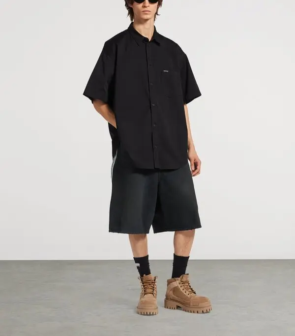 Balenciaga Cotton Workwear Short-sleeve Shirt