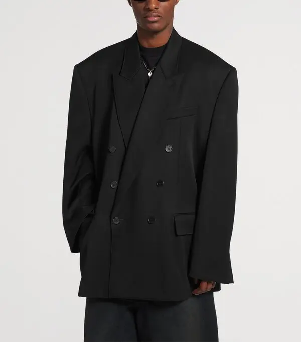 Balenciaga Wool Oversized Too Far Blazer
