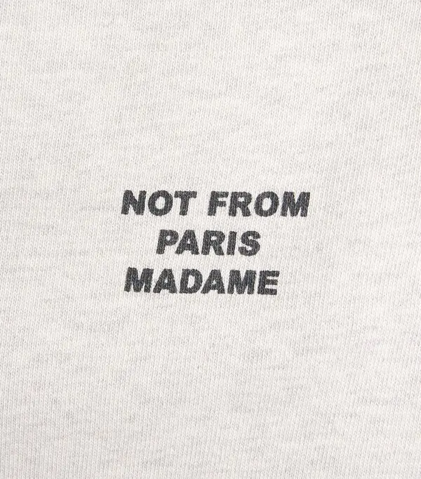 Drole De Monsieur Cotton Fleece Slogan Sweatpants