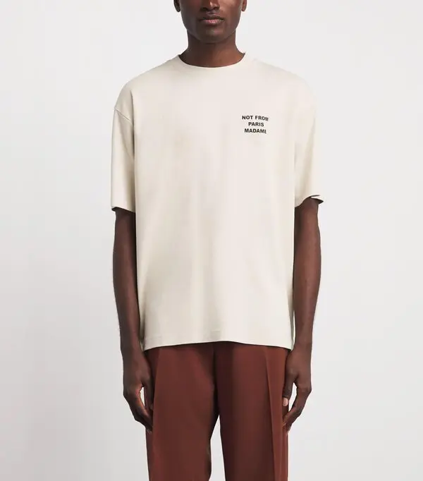 Drole De Monsieur Cotton Slogan T-shirt