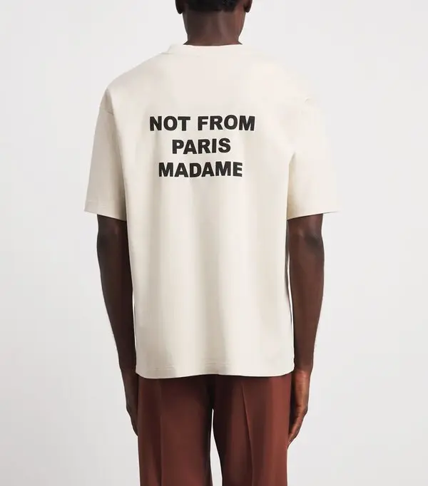 Drole De Monsieur Cotton Slogan T-shirt
