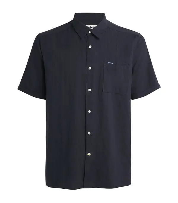 Barbour Cotton Ripstop Kingswood Shirt - Navy