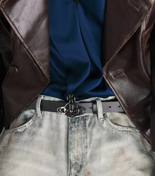 VIVIENNE WESTWOOD Leather Orb Belt