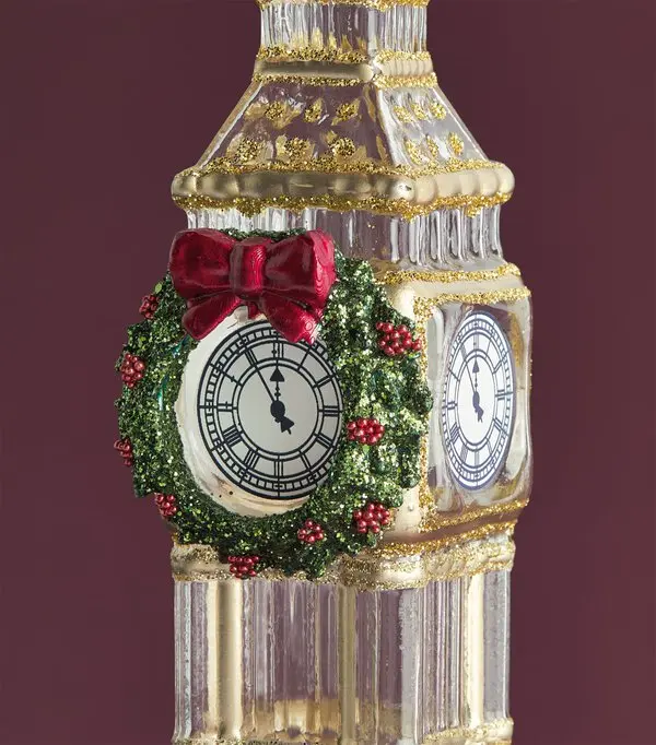 Harrods Clear Big Ben Tree Decoration