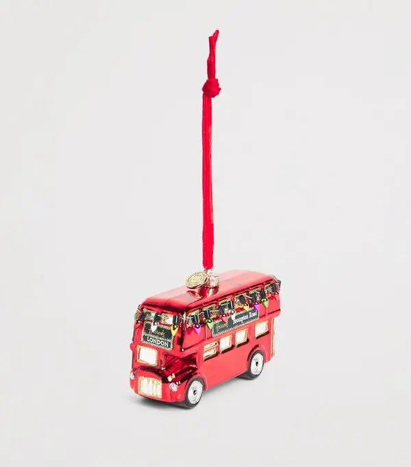 Harrods London Bus With Lights Tree Decoration