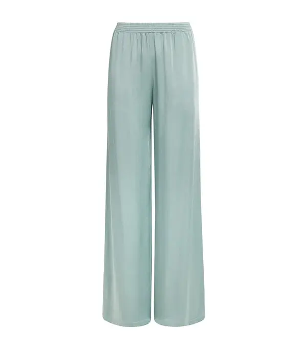 Fabiana Filippi Satin Beaded Trousers - Green