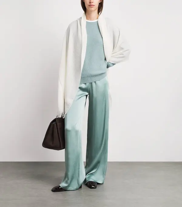 Fabiana Filippi Satin Beaded Trousers