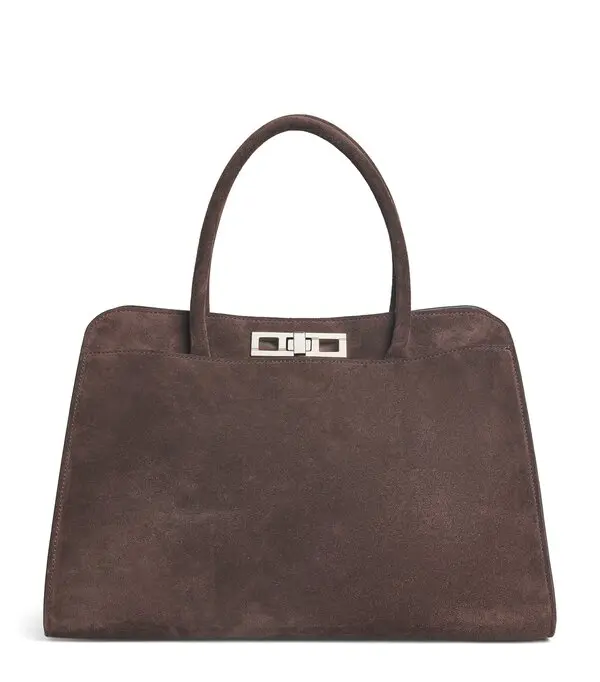 Fabiana Filippi Large Suede Josephine Top-handle Bag - Brown
