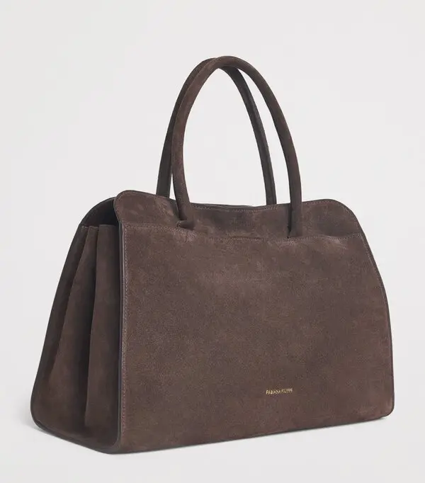 Fabiana Filippi Large Suede Josephine Top-handle Bag - Brown