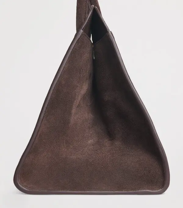 Fabiana Filippi Large Suede Josephine Top-handle Bag - Brown