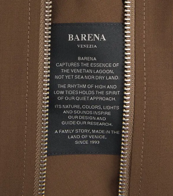Barena Venezia Virgin Wool Zip-up Bomber Jacket - Brown