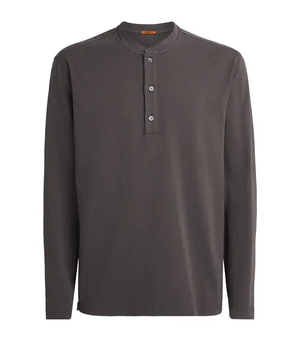 Barena Venezia Cotton Jersey Henley Top