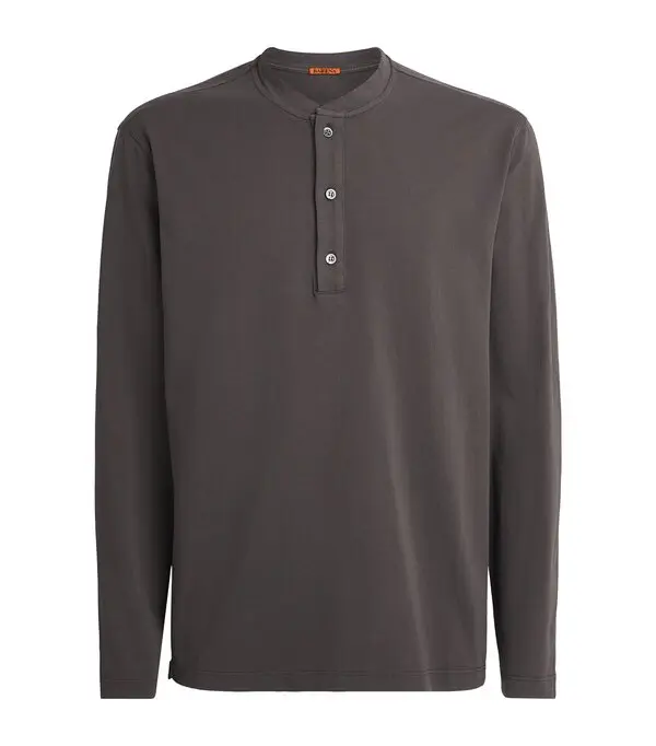 Barena Venezia Cotton Jersey Henley Top