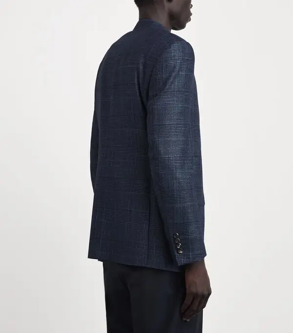 Canali Wool-cashmere-silk Blazer - Navy