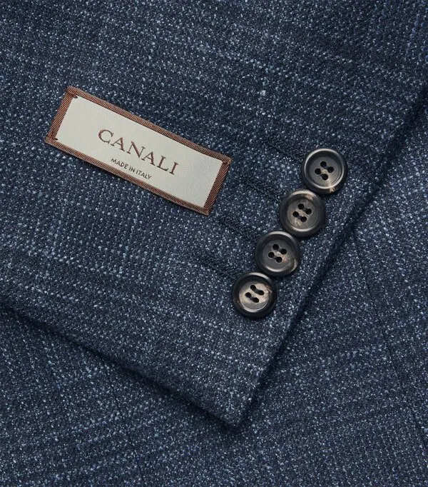 Canali Wool-cashmere-silk Blazer - Navy