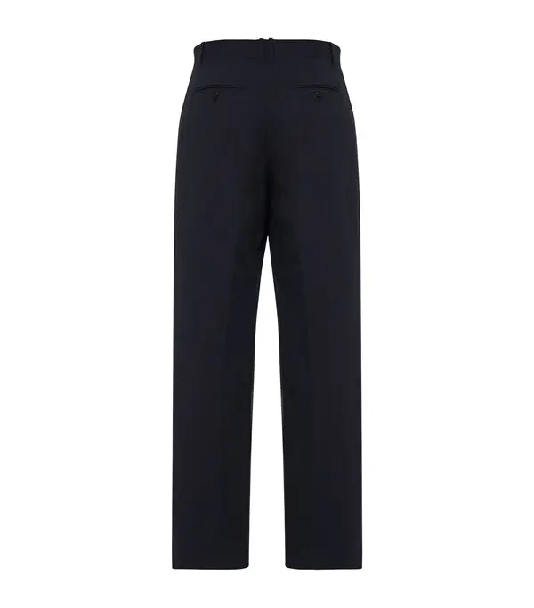 THE ROW Marcello Wool Straight Trousers