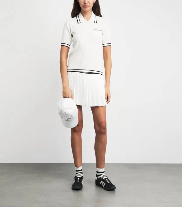 SPORTY & RICH Pleated Abigail Mini Skirt