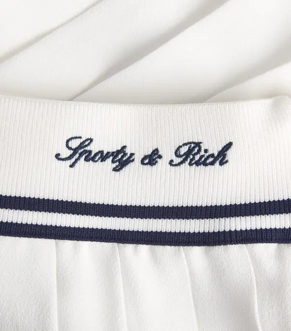 SPORTY & RICH Pleated Abigail Mini Skirt